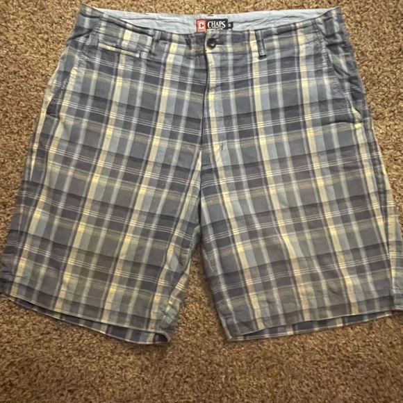 Chaps | Shorts | Mens Blue Plaid Shorts | Poshmark